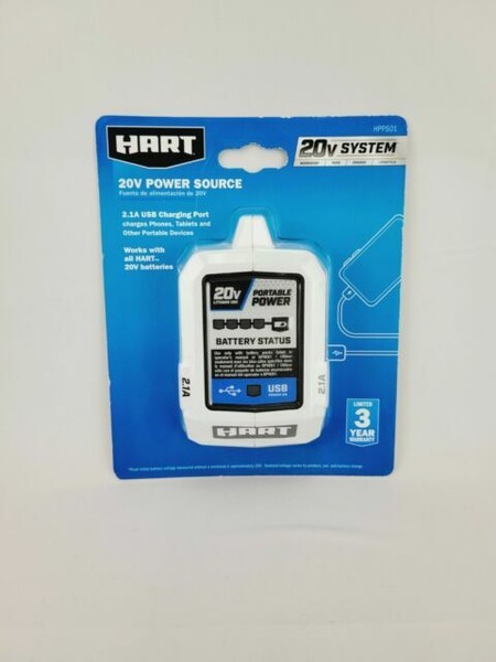 Hart HPPS01 20V Portable Power with 2 USB Charging Ports for sale ...