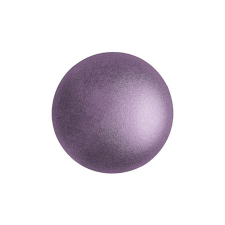 Cabochon Par Puca® 14mm - Metallic Matte Dark Plum - (1 Piece) Czech ...