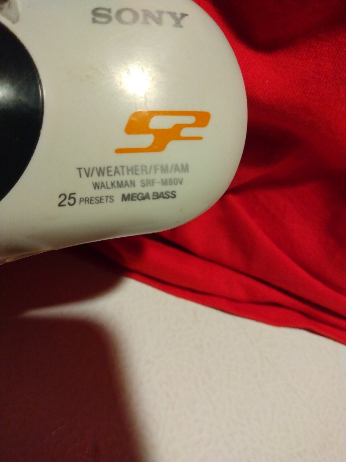 Sony Walkman S2 Sports Digital Radio TV Weather FM-AM Band SRF-M80V ...