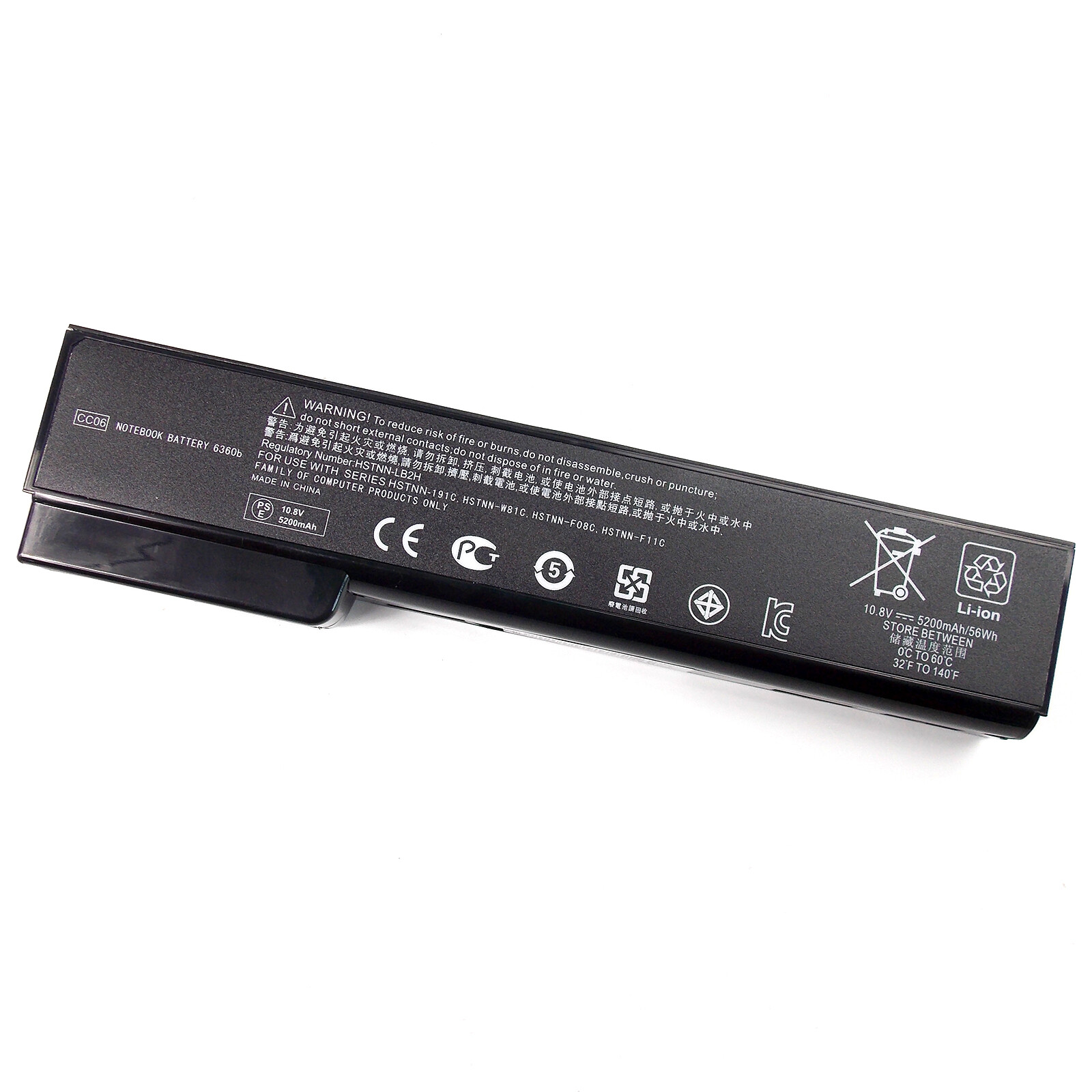 Battery for HP HP EliteBook 8460p 8460w 8470p 8470w 8560p 8570p 6560b ...