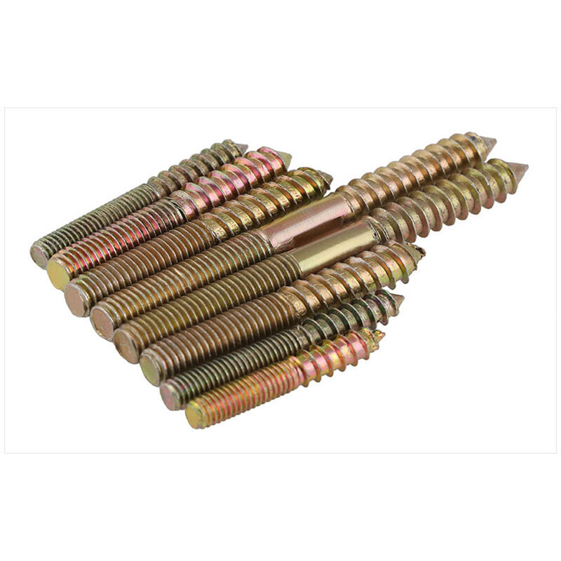 M6 M8 Double Ended Threaded Self Tapping Wood Screw Bolt Studs Color ...