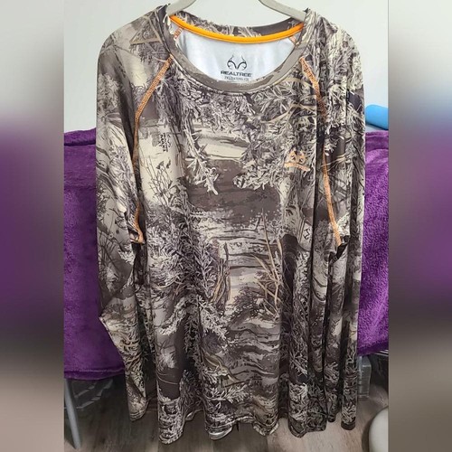 Men's Realtree Max-1 XT Men Long Sleeve Camo Hunting Shirt, Size 2XL ...