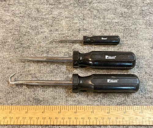 Pittsburgh Auto Hook & Pick Set 3 Pc Black Handles Mechanic | eBay