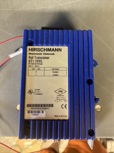 HIRSCHMANN 24VDC ETHERNET RAIL TRANSCEIVER RT1-TP/FL | eBay