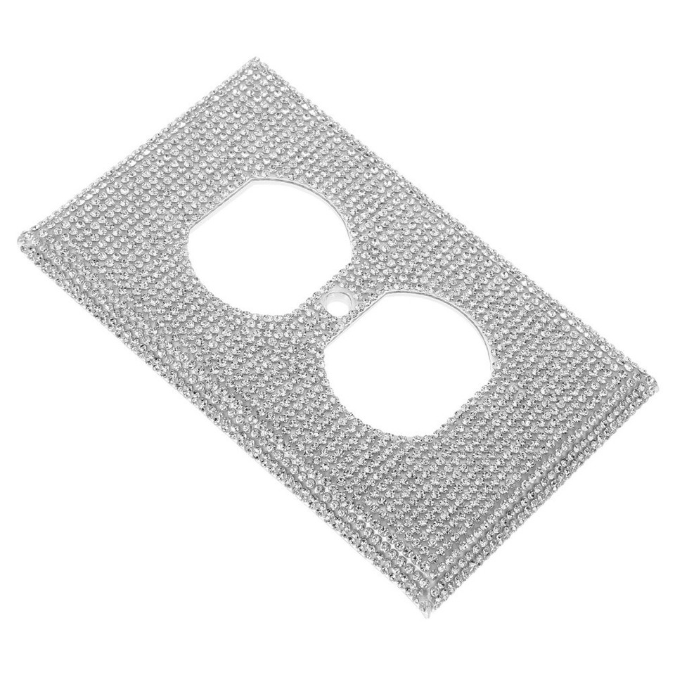 1 Set Wall Socket Panel with Screws US Plug Socket Shiny Cover Socket ...