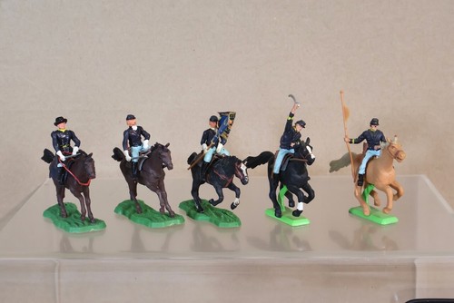 TIMPO TOYS SWOPPETS 5 x WILD WEST AMERICAN CIVIL WAR UNION CAVALRY ...