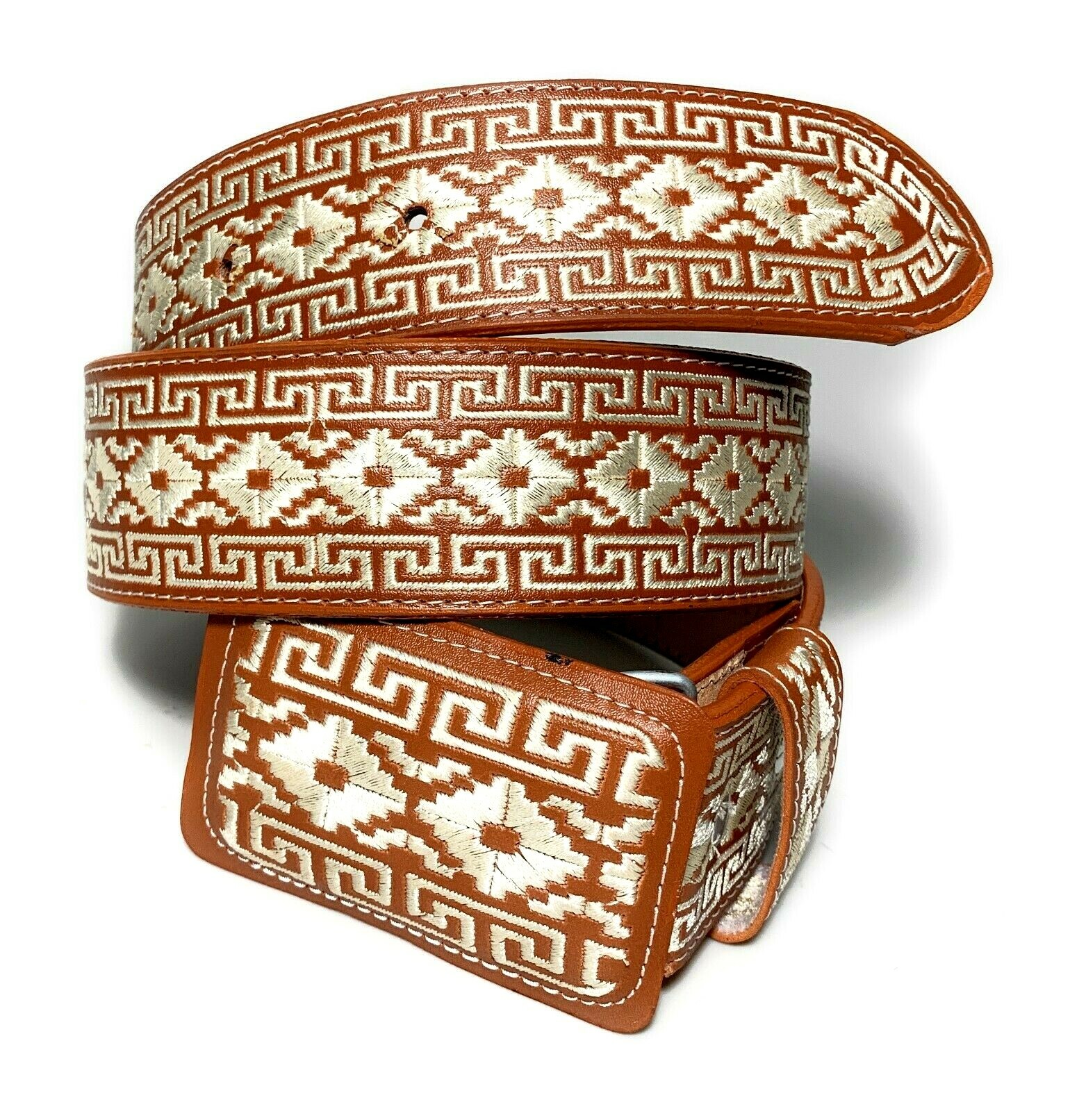 CINTO CHARRO BORDADO. MENS EMBROIDERED WESTERN BELT PITIADO VAQUERO ...