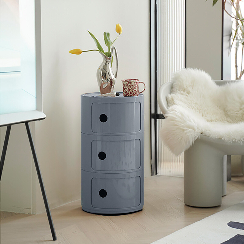 2/3/4/5 Drawers Round Storage Unit Bathroom Cabinet Chest Cupboard Side ...