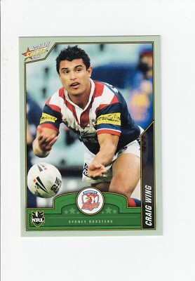 2006 Select NRL Accolade Rugby League Craig Wing #132 (Sydney Roosters ...