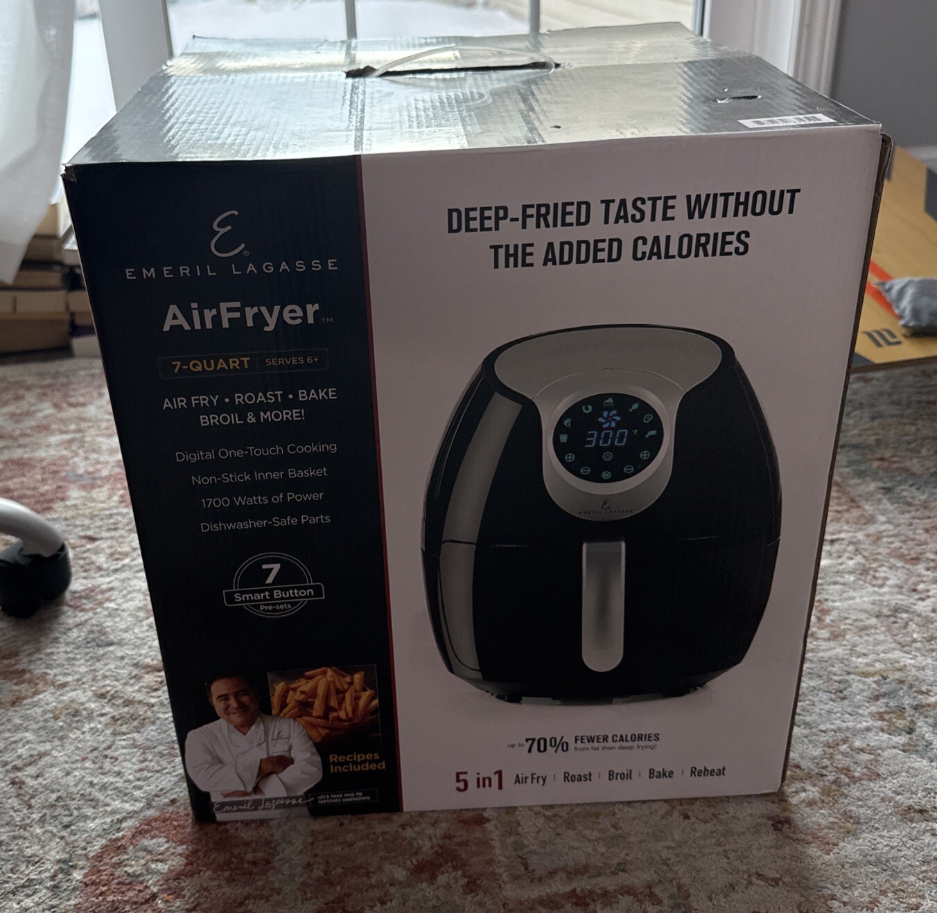 EMERIL LAGASSE 5 IN 1 AIR FRYER 4 QUART W/7 BUTTON PRESETS | eBay