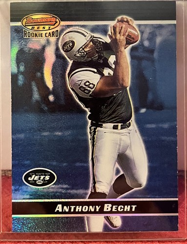 2000 Bowmans Best Anthony Becht Rookie Card #’d 1363/1499 New York Jets ...