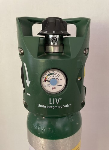 Medical Oxygen Cylinder Size E W/Linde Integrated Valve UN 1072 Empty ...