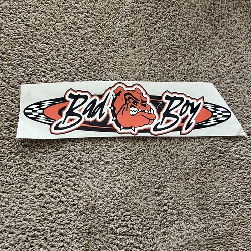 15” Large OEM New Bad Boy Mowers "Mow With An Attitude" Sticker Decal ...
