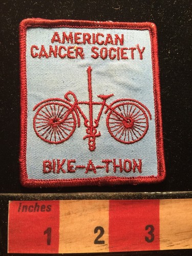 Vtg Bicycle Sports Patch American Cancer Society Bike-a-thon (Blue ...