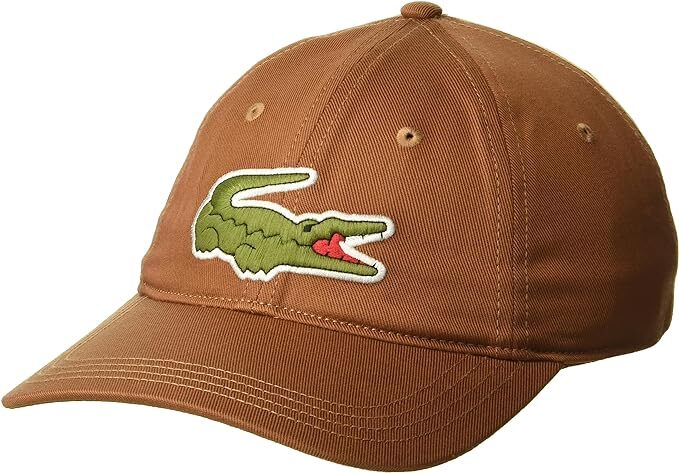 Authentic Lacoste Unisex Contrast Strap Crocodile Cotton Cap ...
