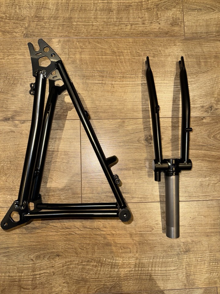 Official Brompton Titanium Rear Triangle and Front Fork (Black) | eBay UK