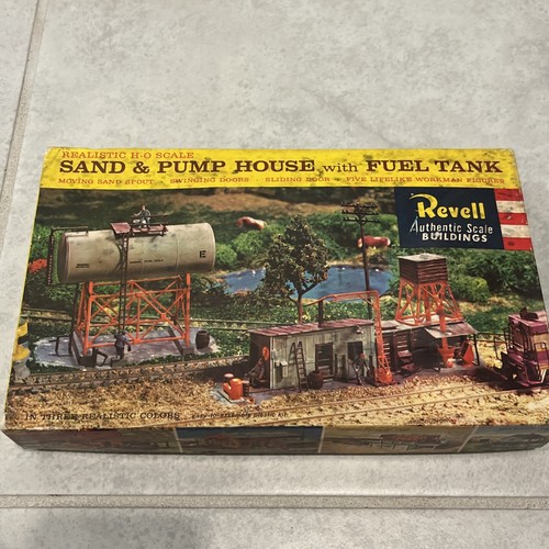 Vintage 1960's Revell HO Scale. Sand & Pump House With Fuel Tank ...