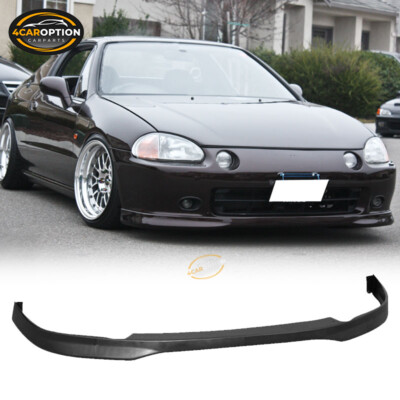 Fits Best Fitment 93-97 Honda Del Sol T-R Style Front Bumper Lip ...