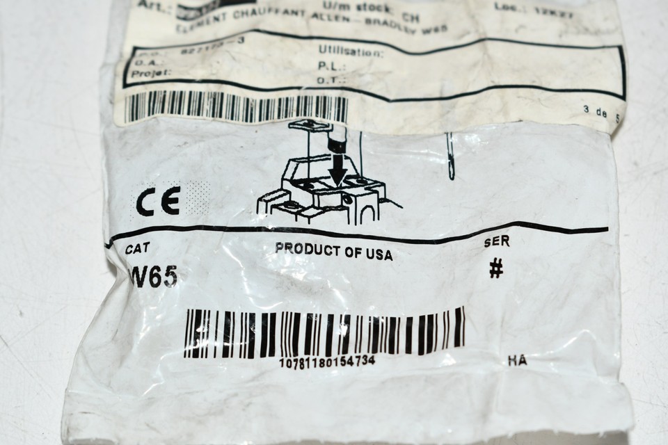 NEW Allen Bradley W65 Thermal Overload Relay Heating Element | eBay