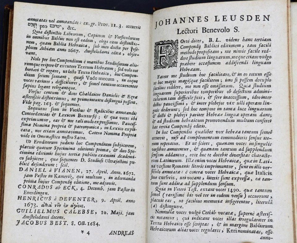 1685 A Lexical Concordance of the Old Testament BIBLE Hebrew and ...