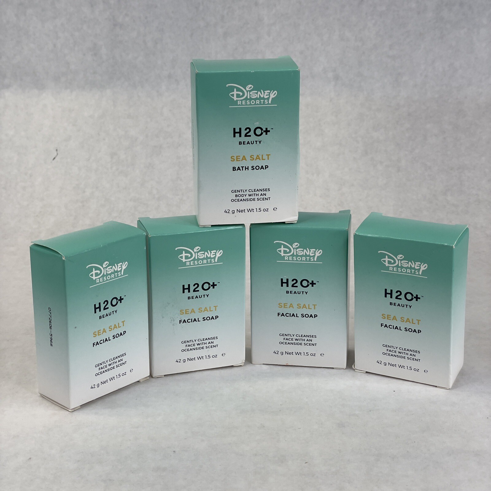 Lot of 5 NEW Disney Resorts H20+ Beauty Sea Salt 1 Bath Soap & 4 Facial ...