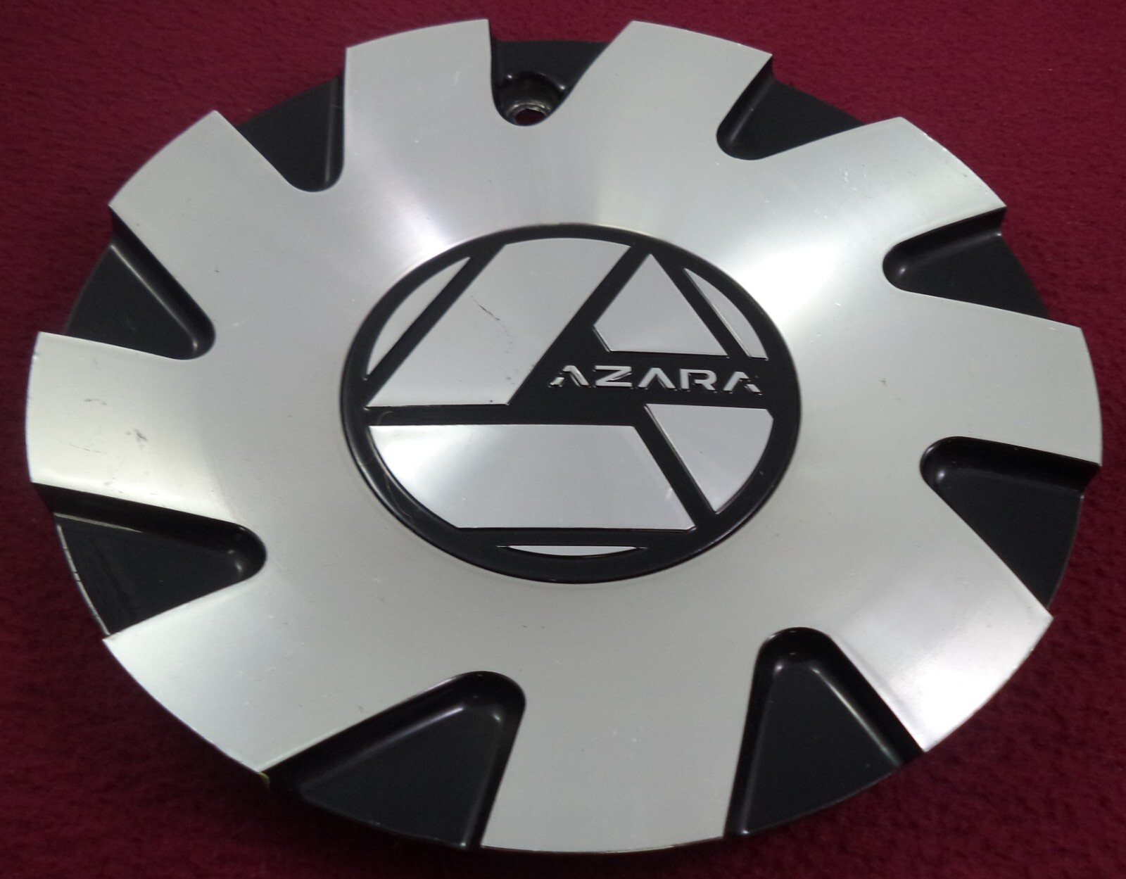 Azara Wheels Silver / Gloss Black Custom Wheel Center Cap # C249L176A ...