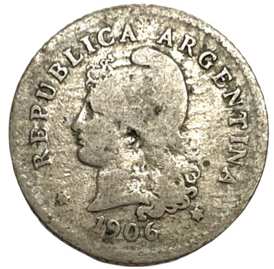 1906 Republica Argentina 10 Centavos Coin KM# 35 Lot C2-44 | eBay