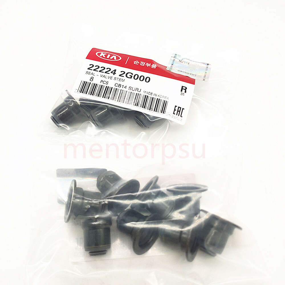 Genuine 16pcs 222242G000 Valve Stem Oil Seals For 06-17 Hyundai Kia 1.8 ...