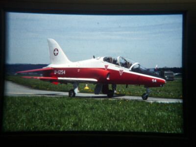 Kodachrome slide Swiss Air Force BAe Hawk U-1254 Emmen 1998 (HHG ...