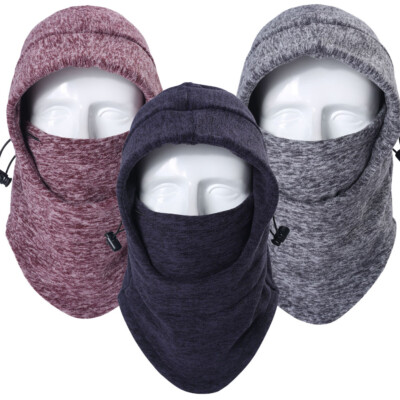 Winter Windproof Thermal Fleece Neck Mask Ski Balaclava Hood Full Face ...