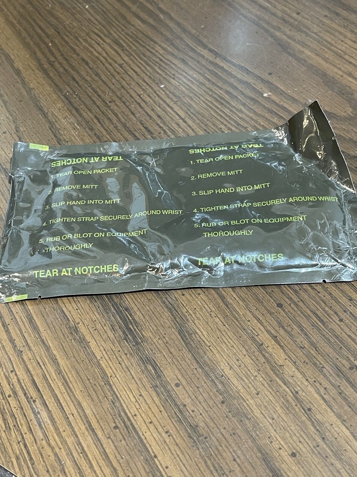 US Army M295 Individual Equipment Decontamination Packet | eBay