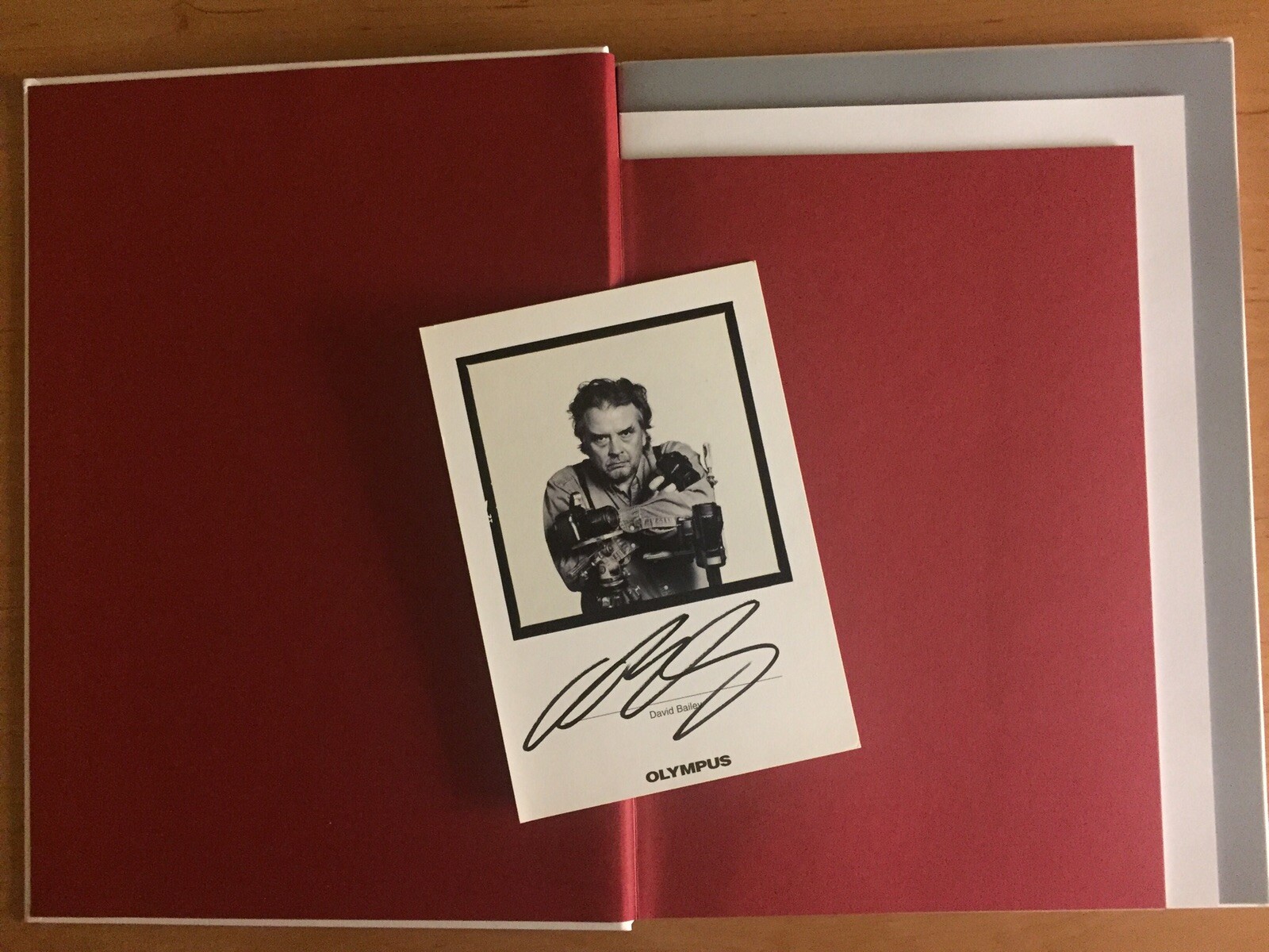 David Bailey signiert Karte Cartier original Unterschrift Signatur ...