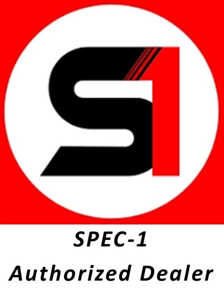 Set 4 17" Spec-1 SP-73 Gloss Black & Red Undercut 17x7.5 Wheels 5x112 ...