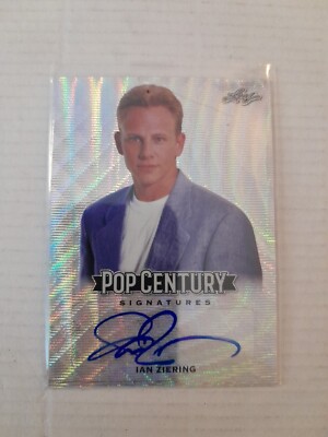 Ian Ziering Silver Wave Autograph Card Leaf Pop Century 2019 Sharknado ...