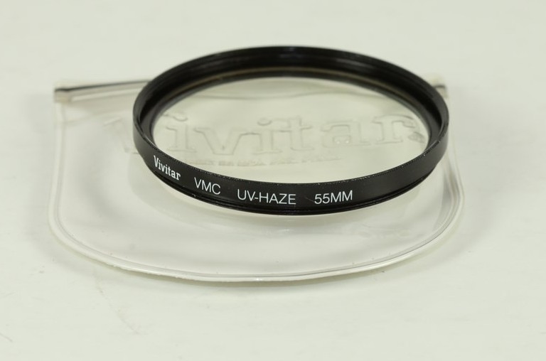 55mm Vivitar UV (ultraviolet/haze) Filter fits Lenses with 55mm Filter ...