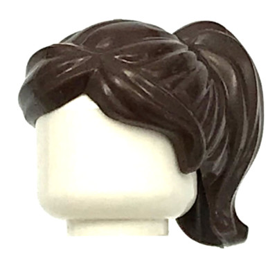 LEGO NEW DARK BROWN MINIFIGURE HAIR PONYTAIL WIG PIECE | eBay