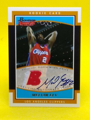 Melvin Ely 2002-03 Bowman Signature AUTOGRAPH ROOKIE JERSEY #SE-ME ...
