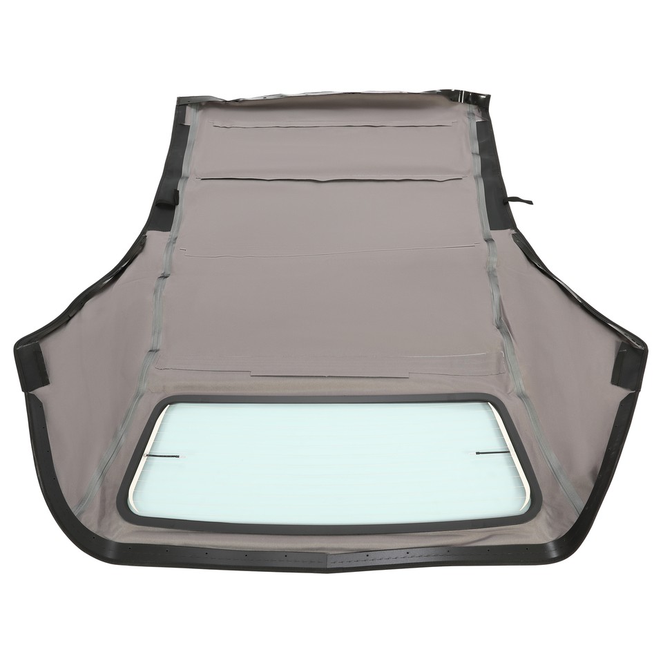 Black Convertible Soft Top Clear Heated Glass Window For BMW 3 Series ...