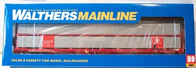 Walthers HO #910-8103 89' Flatcar w/Bi-Level Shielded Auto Rack - Ready ...