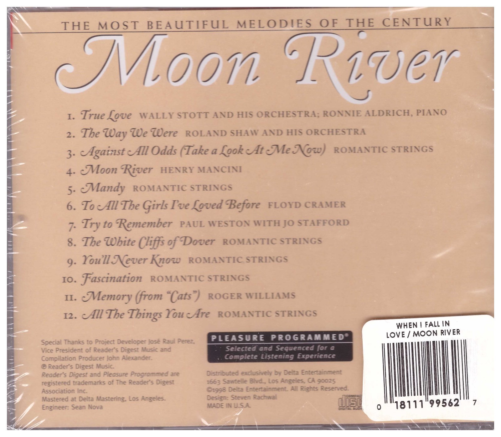 Most Beautiful Melodies of the Century: Moon River by Various Artists ...