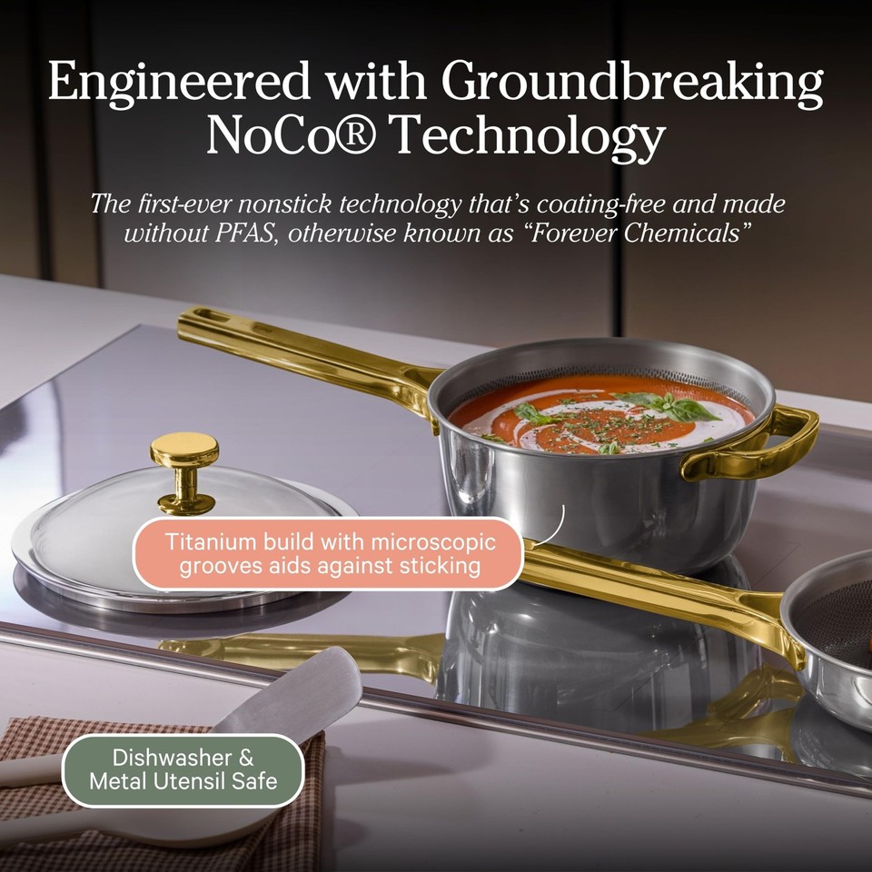 Titanium Mini Perfect Pot Pro - 2.75 Qt No-Coating Nonstick Pot | Tri ...