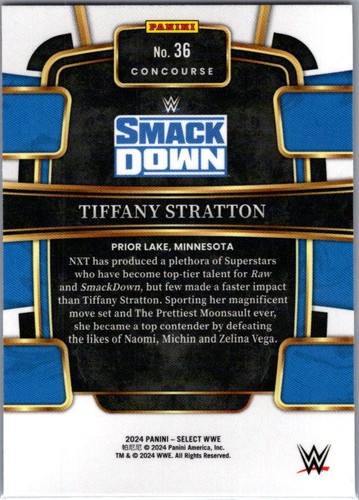 2024 Panini Select WWE #36 Tiffany Stratton Red and Blue | eBay