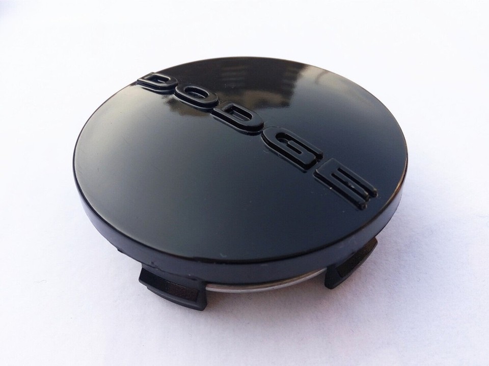 4 pieces Black 2.5" Wheel Center Caps for Dodge Charger Challenger Dart ...