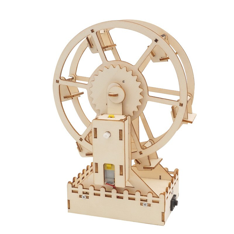 Teachers STEM Rotating Ferris Wheel 3D DIY Assembly Wood Educational ...