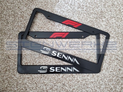Senna F1 License Plate Frame 2 color - Pair | eBay