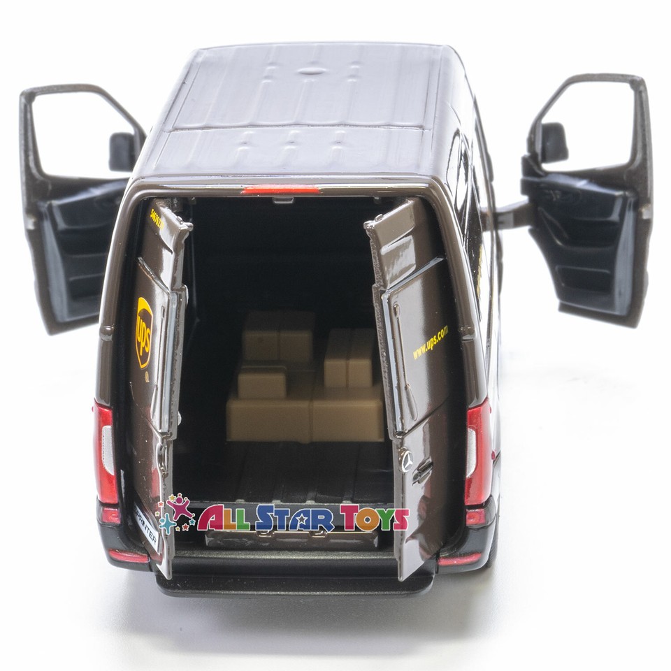 5" UPS Mercedes Benz Sprinter Diecast Model Toy Car Delivery Van 1:48 ...
