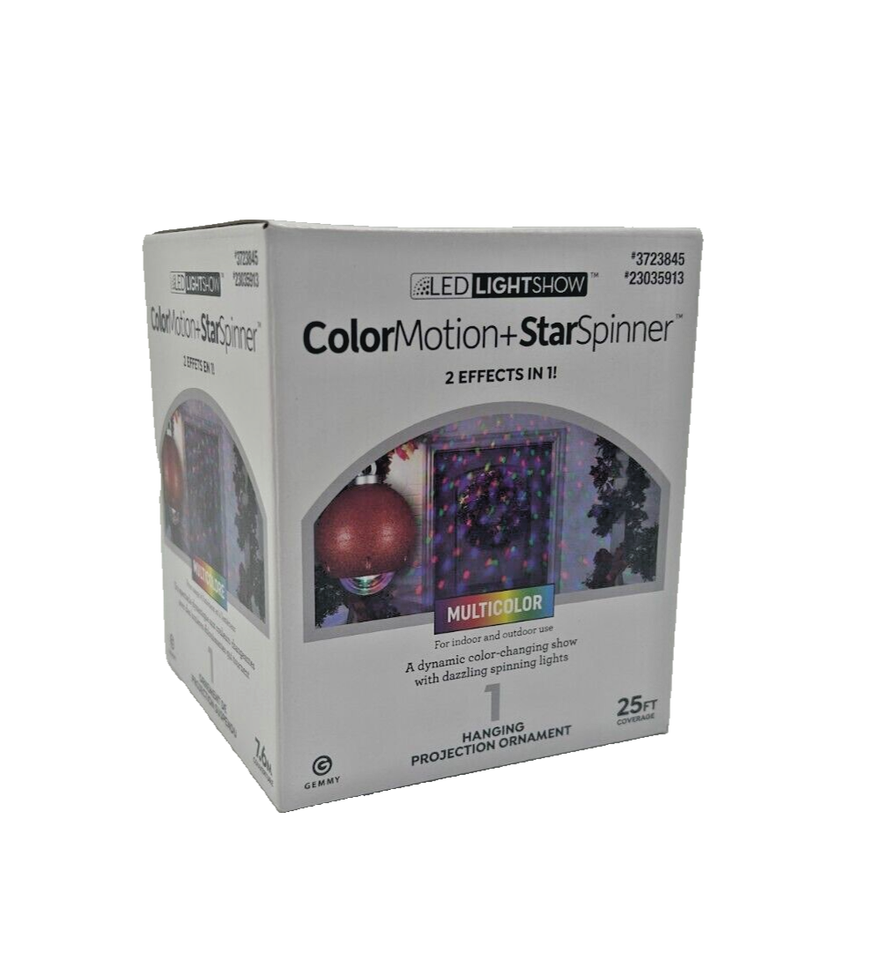 LightShow Projection Star Spinner Colorful LED Lights (RGBW) 2 ...