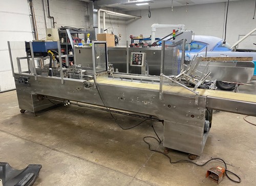 ADCO HAND LOAD HORIZONTAL CARTONER MODEL #15D WITH NORDSON HOT MELT ...