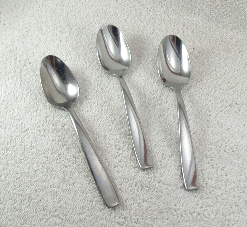 Metra Teaspoon Lot of 3 (well Used) Oneida Glossy Stainless Flatware | eBay
