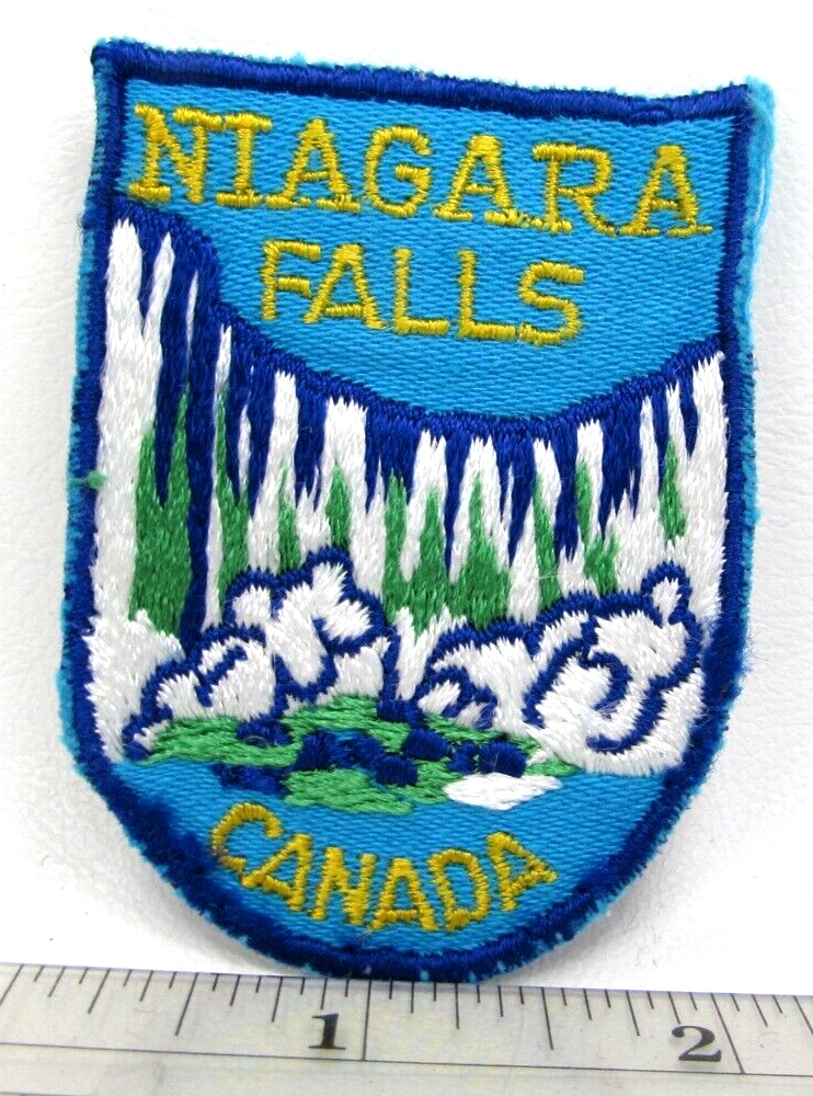 Vintage Niagara Falls Canada Jacket Patch Waterfall Canadian Travel ...
